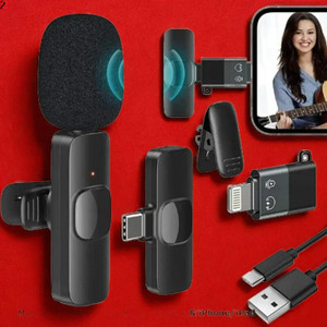 Khatusha A834 K9 Dual Wireless Mic Noise Cancellation for All iPhone ...