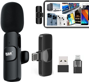 MAK Wireless MK-08 Mic for Vlogging, Recording for Android/iOS/PC ...