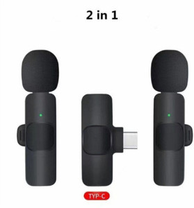 SYARA WD-K9 Wireless Lapel Microphone K9 USB C Cordless Clip On Mic ...