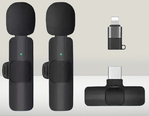 Bydye R595 K9 Bluetooth Interview/Vlogging Professional Mic Black (Pack ...