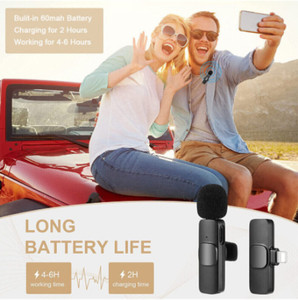 GUGGU NO-K9 Wireless Lapel Microphone K9 USB C Cordless Clip On Mic ...