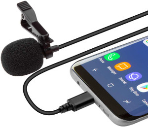 TECHGEAR Type C Microphone for GoPro Hero 5 6 7, Osmo Pocket, Lavalier ...