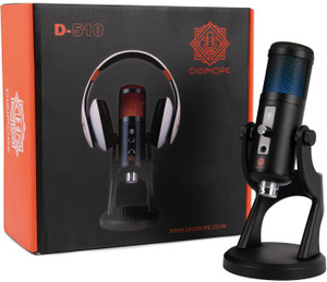 Digimore RGB Gaming USB Condenser Mic w 24-bit/192kHZ for Game ...