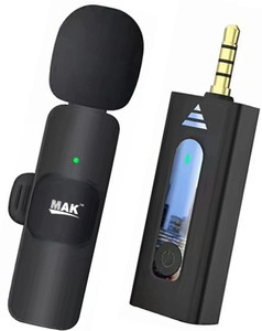 MAK K35 Wireless Collar Mic for DSLR, Camera & BT Speaker for YT ...