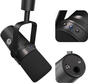 Digimore D-490 Dynamic Podcast Microphone | USB & XLR Outputs | 24-Bit ...