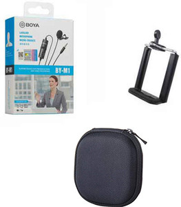BOYA M1 with Carrying Case and Mount1 Omnidirectional Condenser ...