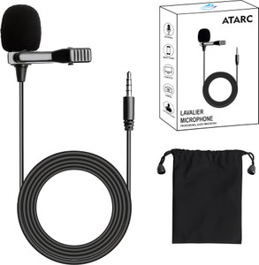 ATARC Dynamic Lapel Collar Mic Voice Recording Filter Microphone for ...