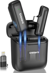 Grenaro Wireless Mic for Youtube, Mike For Vlogging, Wireless Mic with ...
