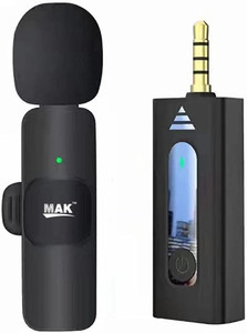 MAK Wireless Mic for Vlog/Recording/Youtube Compatible for Camera ...
