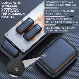 MOBIZAC Professional Grade Dual Mic for YouTube Video Instagram and ...