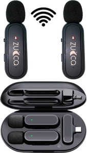 Zucca Dual Wireless Mic for YouTube, Reels, HD Audio Recording with ...