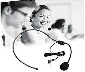 Expresscraft Wired Unidirectional Condenser Black Microphone Headset ...