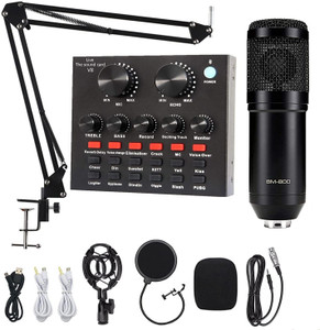 Belear BM-800 Studio Recording Condenser Microphone Set with V8 Audio ...