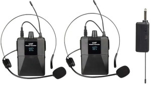 KH UHF Wireless Microphone System Portable Professional Cordless Set ...