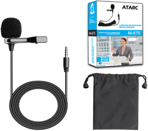 ATARC M-875 MM Clip Microphone For Youtube Collar Mike for Voice ...