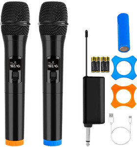 Urban Infotech UHF Wireless Dynamic Dual Microphone with Rechargeable ...