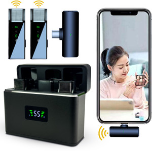 MOBIZAC Wireless Mic with Noise Reduction for Video Making, Interviews ...