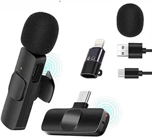 Hybite 2.4 ghz Omnidirectional Wireless Mic for Type-C Anaroid & IOS ...