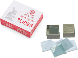 Clear & Sure Microscope Glass Slide Pack of 50 and Microscope Cover ...