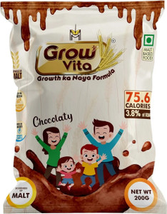 Grow Vita Growth ka Naya Formula Chocolate Flavor Malt-Based Milk Food ...