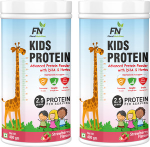 Floral Nutrition Kids Protein Powder with DHA,Vitamin-D for Growth ...