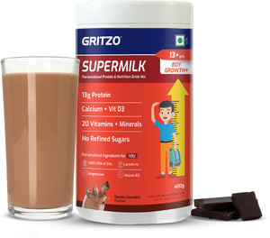 Gritzo SuperMilk Growth+ (Formerly Height+) (13+y Boys), 13g Protein ...