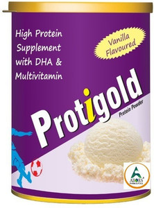 Alloes Pharmaceuticals Protigold Protein Powder with DHA,Multivitamins ...
