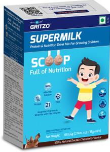 Gritzo SuperMilk Daily Nutrition (4-7y Kids),6g Protein, Double ...