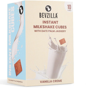 Bevzilla Instant Milkshake Cube - Vanilla Cream, 10 Cubes Pack, Date ...