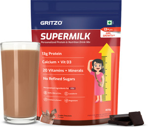 Gritzo SuperMilk Growth+ (Formerly Height+) (13+y Girls) 13g Protein ...