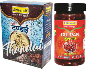ANaansh Desi Thandai 200g with Gulpan 200gm Combo Pack Price in India ...