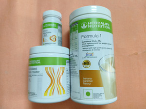 HERBALIFE F1, BANANA SHAKE,AFRESH-PEACH,PROTIEN 200 GM Flavored Milk ...