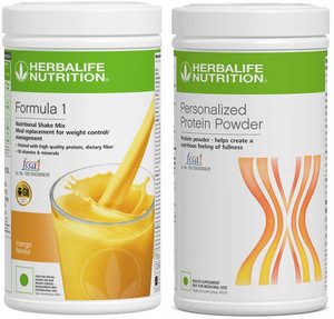 HERBALIFE Formula 1-Mix Shake Mango 500g + Protein 400g Price in India ...
