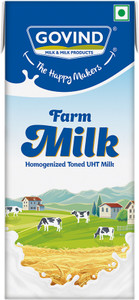 Govind Milk and milk products Govind UHT Toned Milk 1Ltr Price in India ...
