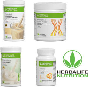HERBALIFE Formula 1-Mix Shake Vanilla 500g + Shakemate + 200g + Ginger ...