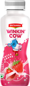 BRITANNIA Winkin Cow Strawbericious Thick Milk Shake Strawberry Price ...