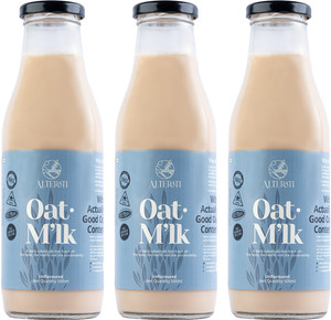 Alterati Unflavored Oat Milk - Pack of 3 - 500ml each | Vegan | Split ...
