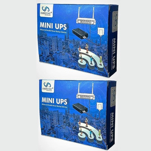 INDRAVA Power Backup Mini UPS for WiFi Router with Cable Portable UPS ...