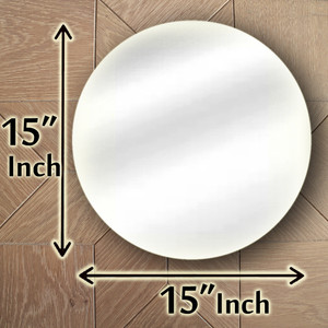 RannS 15" Inch ROUND Shape Mirror, 3.5mm thick Bathroom Mirror Price in ...