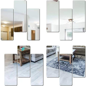 siddhi vinayak creation Wall Mirror Sticker – Set of 6. Bathroom Mirror ...