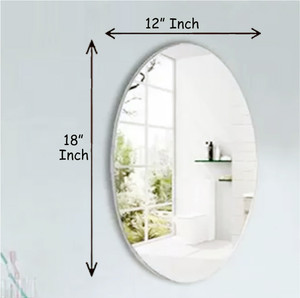 RannS 12" x 18" Inch Oval Mirror F_D Decorative Mirror Price in India ...