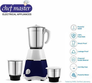 Chefmaster MG1 100% COPPER 500 W Mixer Grinder Price in India - Buy ...