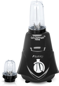 Goldwinner 750W Rocket Mixer Grinder with 2 Bullets Jars (350ML Jar and ...