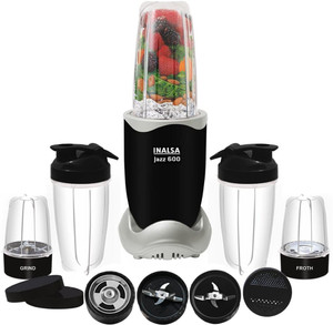 Inalsa Nutri Mixer Jazz 600 |5 Jars | 600 W Juicer Mixer Grinder Price ...