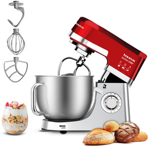 TAURUS Mixing Chef Stand Mixer|5.3L SS Bowl |With Whisking Cone,Beater ...