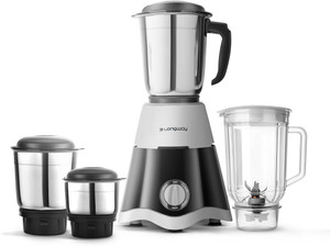 Longway Super Dlx 750 W Juicer Mixer Grinder (4 Jars, Black, Gray ...