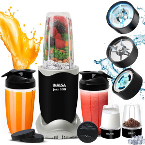 Inalsa Nutri Mixer Jazz 600 |5 Jars | 600 W Juicer Mixer Grinder Price ...
