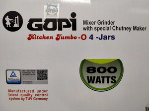 gopi KITCHEN MG 800 W Mixer Grinder Price in India - Buy gopi KITCHEN ...