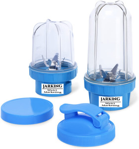 Jarking Bullet Jar with Sipper Cap for Mixer Grinder Set of 2 (530 ML ...