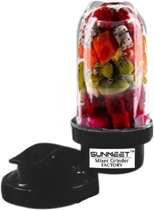 Sunmeet Big Bullet Jar for Mixer Grinder Jar (530 ML) with gym sipper ...